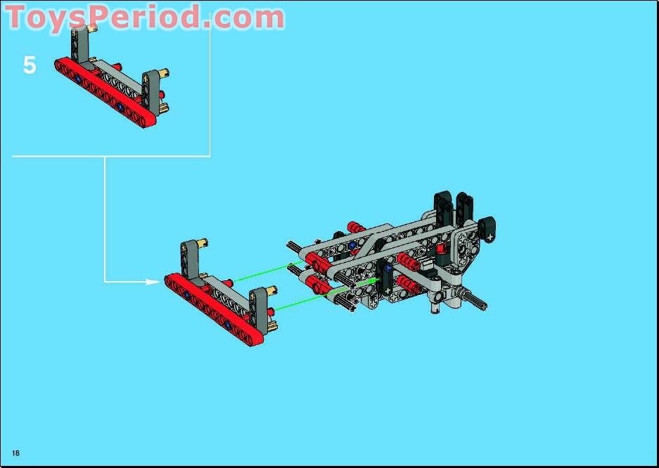 LEGO 8289 Fire Truck Instructions and Parts List