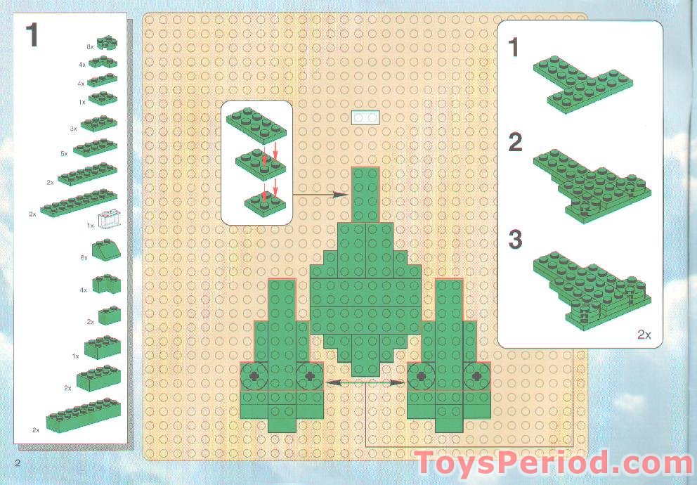 LEGO 3724 LEGO Dragon Instructions and Parts List