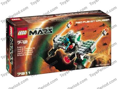 LEGO 7311 Red Planet Cruiser Instructions and Parts List