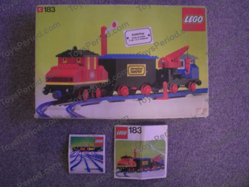 LEGO 183 Complete Train Set with Motor and Signal Instructions and ...
