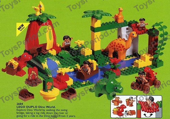 LEGO 2604 Dino World Set Parts List