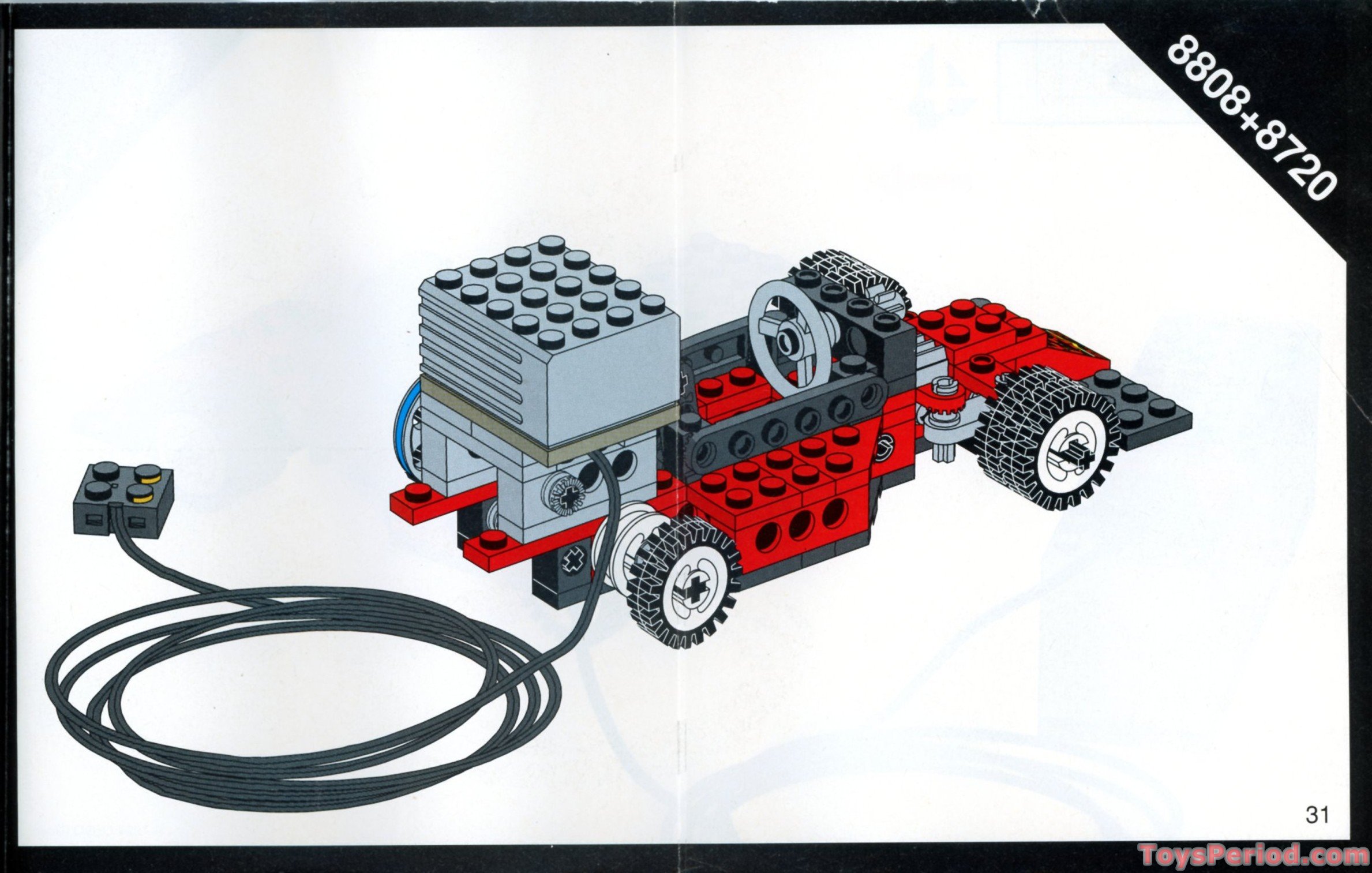 LEGO 8808 Formula One Racer Instructions and Parts List