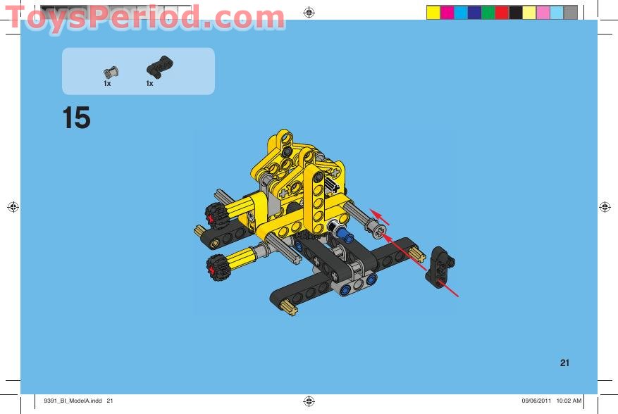 LEGO 9391 Crawler Crane Instructions and Parts List