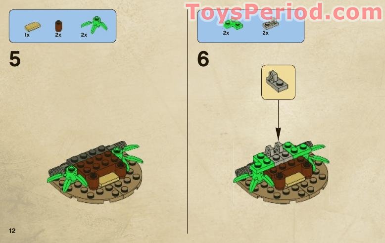 LEGO 4182 The Cannibal Escape Instructions and Parts List