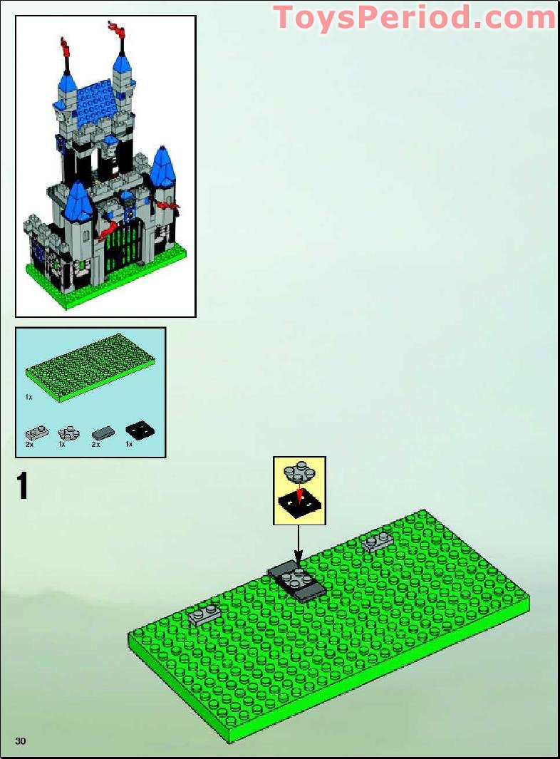 LEGO 10176 Royal King's Castle Instructions and Parts List