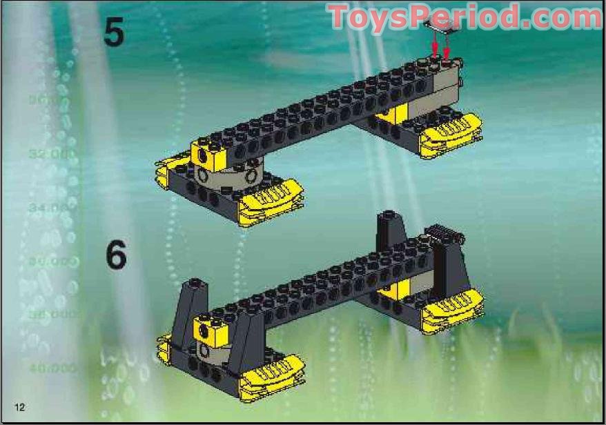 LEGO 4794 Alpha Team Command Sub Instructions and Parts List