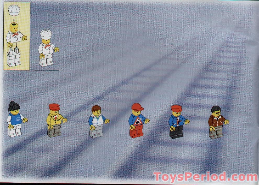 LEGO 4556 Train Station Instructions and Parts List