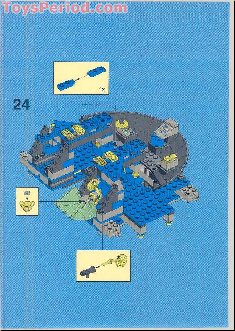 LEGO 6977 Arachnoid Star Base Instructions and Parts List