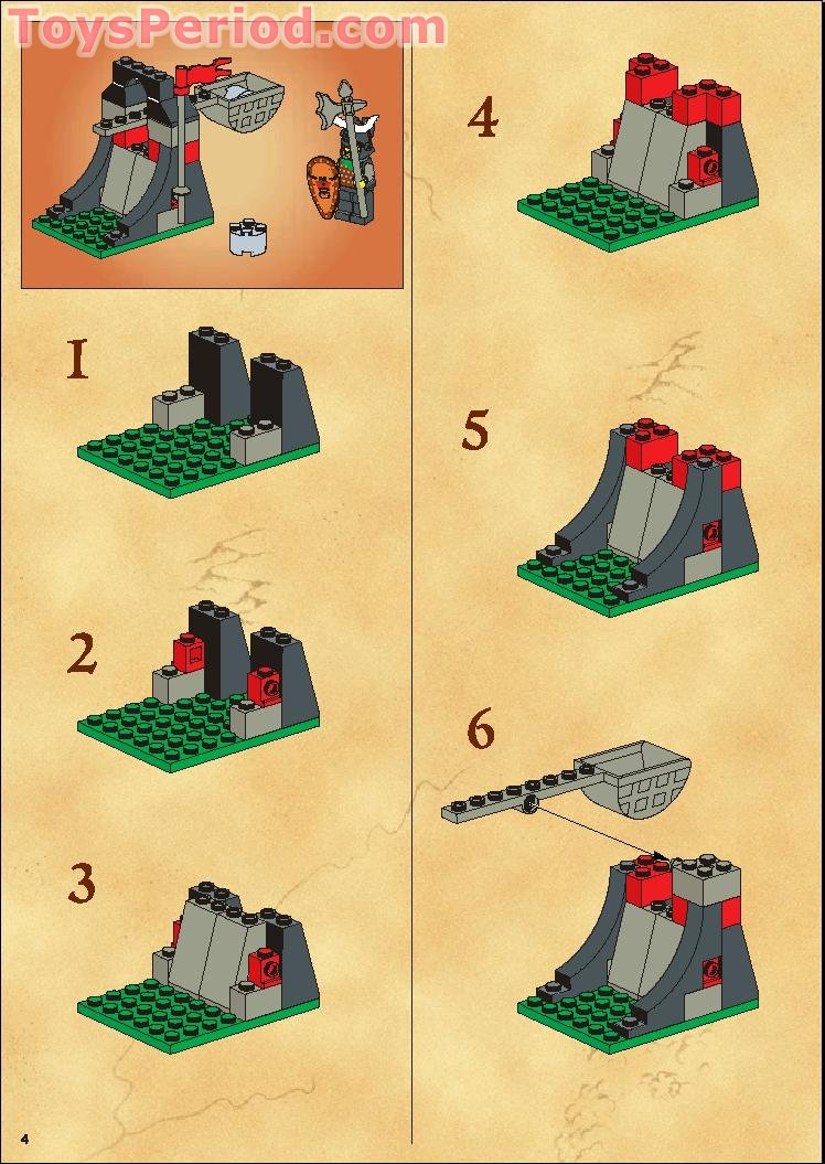 LEGO 6096 Bull's Attack Instructions and Parts List