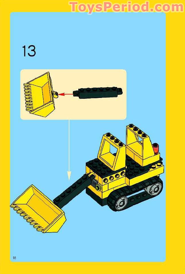 LEGO 6187 Road Construction Set Instructions and Parts List