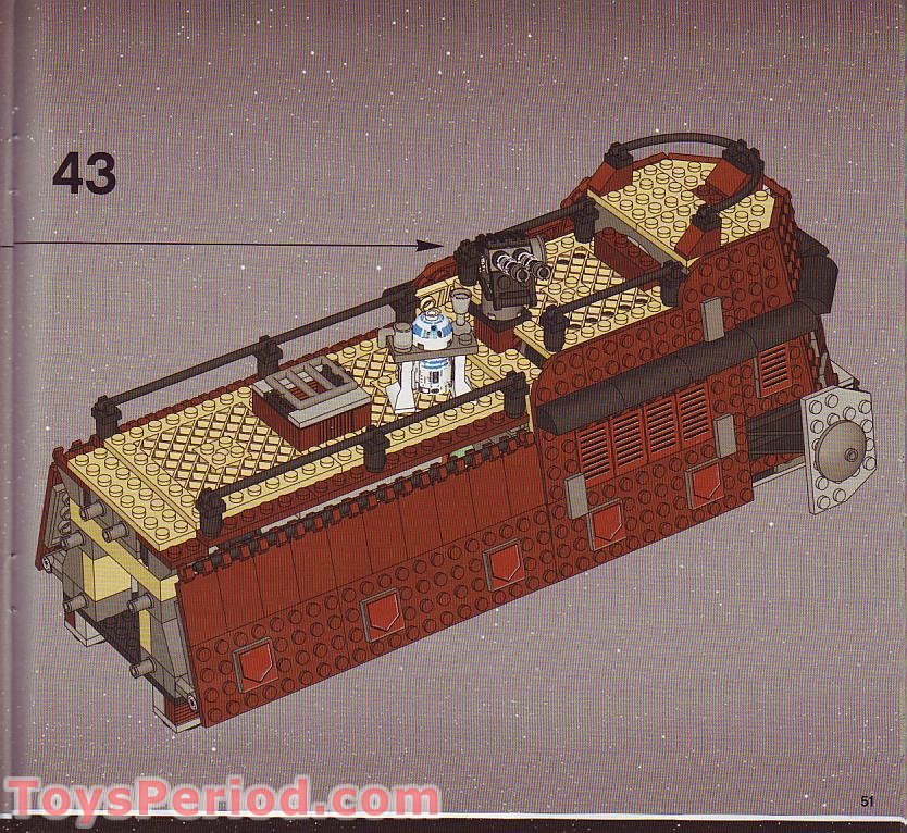 LEGO 6210 Jabba's Sail Barge Instructions and Parts List