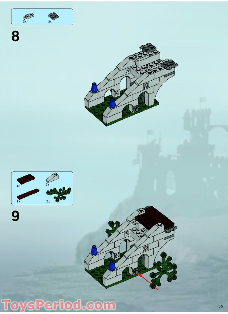 LEGO 7079 Drawbridge Defense Instructions and Parts List