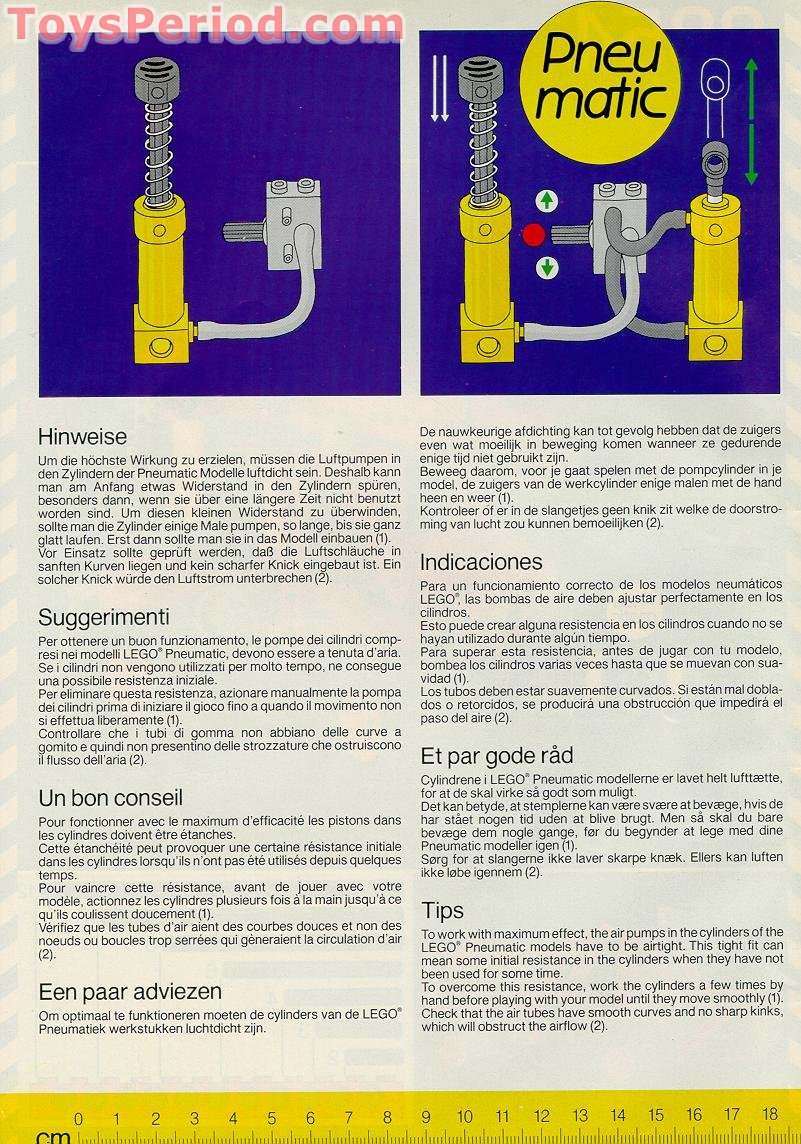 LEGO 8854 Power Crane Instructions and Parts List