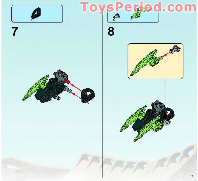 LEGO 8991 Tuma Instructions and Parts List