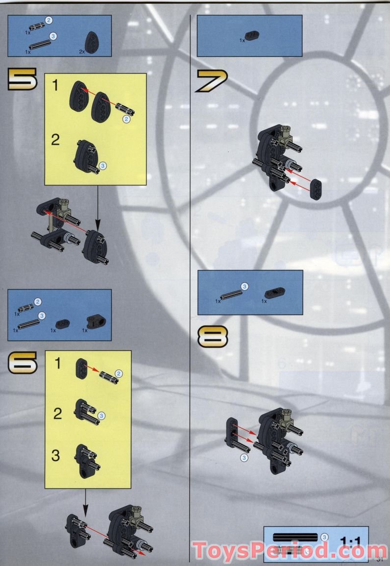 LEGO 8010 Darth Vader Instructions and Parts List