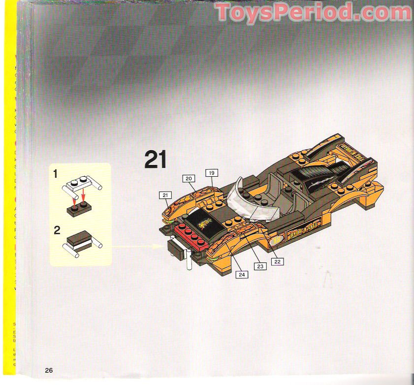 LEGO 8158 Speed Racer and Snake Oiler Instructions and Parts List