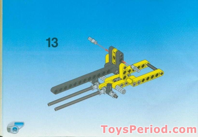 LEGO 8240 Slammer Stunt Bike Instructions and Parts List