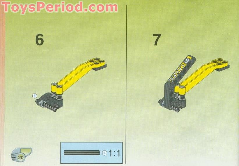LEGO 8240 Slammer Stunt Bike Instructions and Parts List