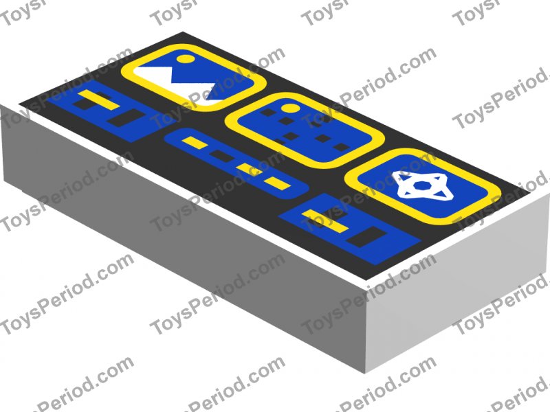 LEGO Sets with Part 3069bp61 Tile 1 x 2 with Ice Planet Control Panel ...