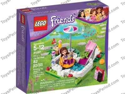 LEGO 41090 Olivia's Garden Pool Set Parts List