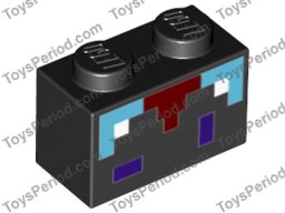 LEGO Sets with Part 3004pb151 Brick 1 x 2 with Minecraft Pixelated ...