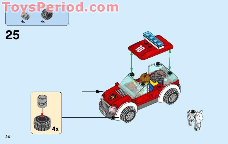 LEGO 60110 Fire Station Instructions and Parts List