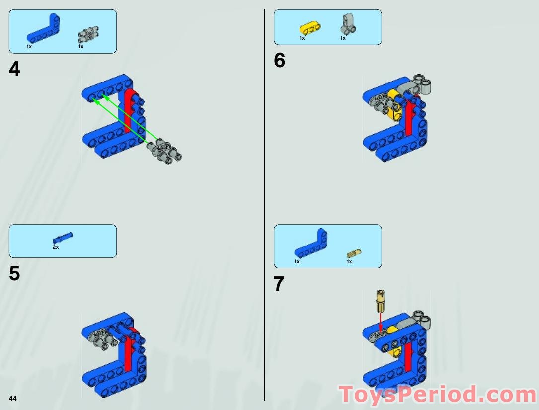 LEGO 6869 Quinjet Aerial Battle Instructions and Parts List