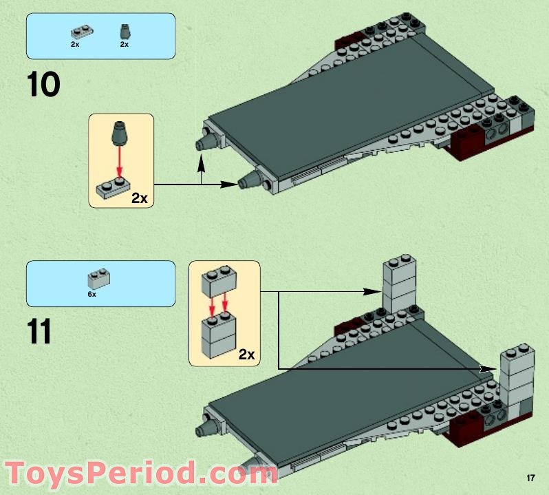 LEGO 75017 Duel on Geonosis Instructions and Parts List