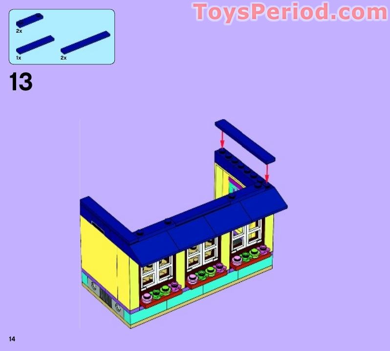 LEGO 41005 Heartlake High Instructions and Parts List