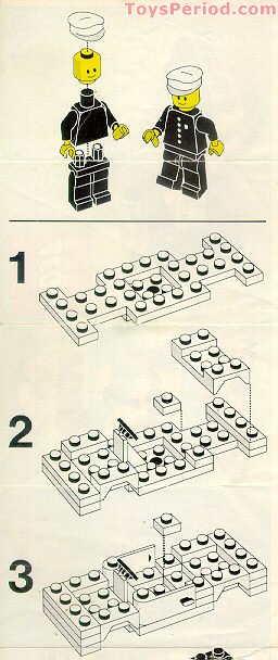 LEGO 621-1 Police Car Instructions and Parts List