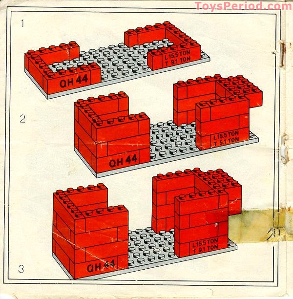 LEGO 720-2 Train with 12 Volt Electric Motor Instructions and Parts List