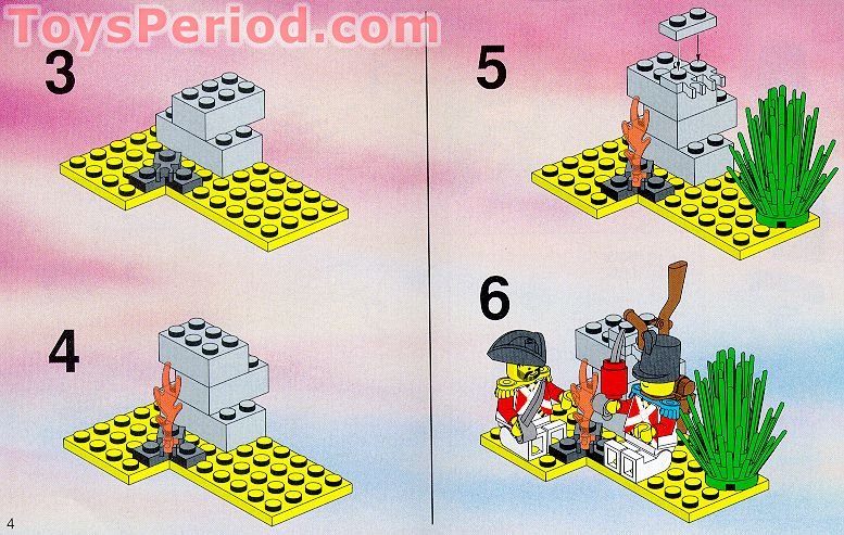 LEGO 1729 Barnacle Bay 3-Set Pack Instructions and Parts List