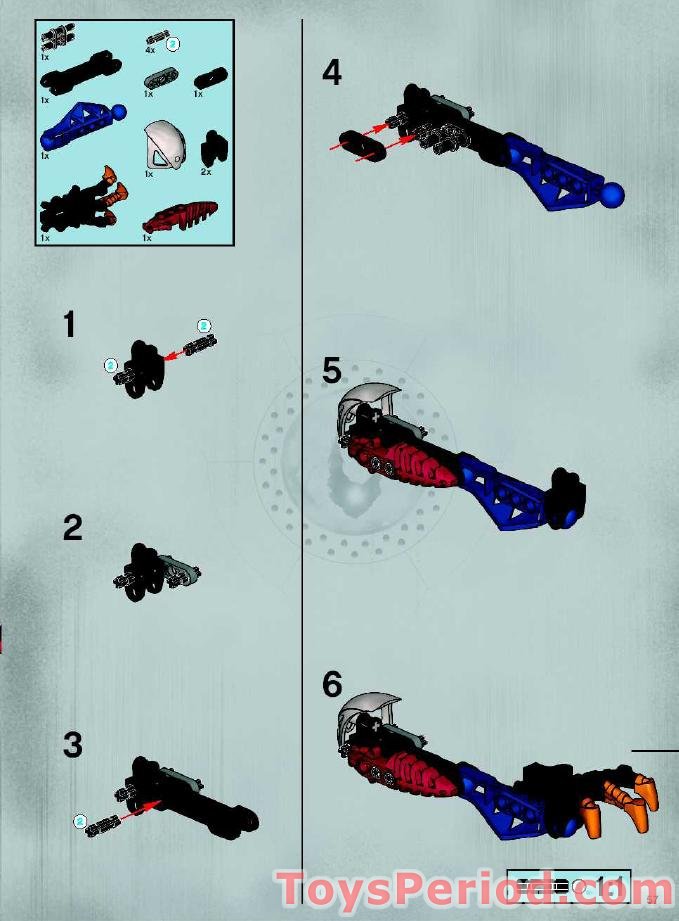LEGO 10204 Vezon and Kardas Instructions and Parts List