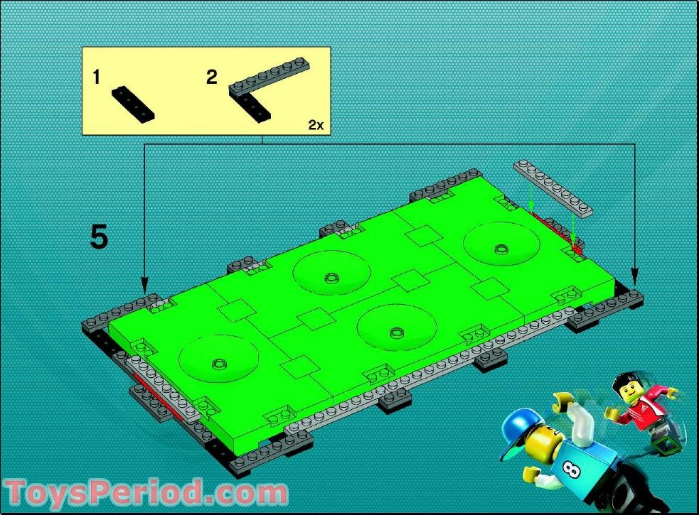 LEGO 3570 Street Soccer Instructions and Parts List
