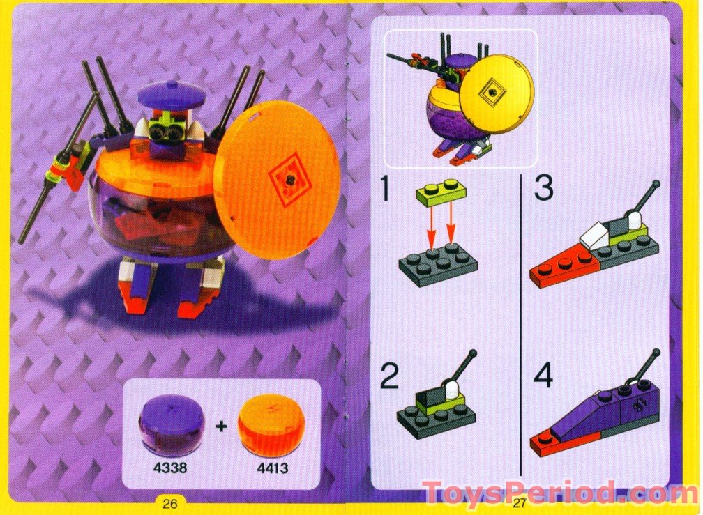 LEGO 4338 Monster Pod Instructions and Parts List