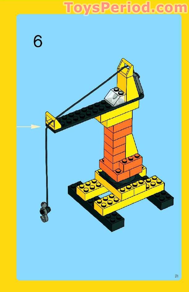 LEGO 6186 Build Your Own LEGO Harbor Instructions and Parts List