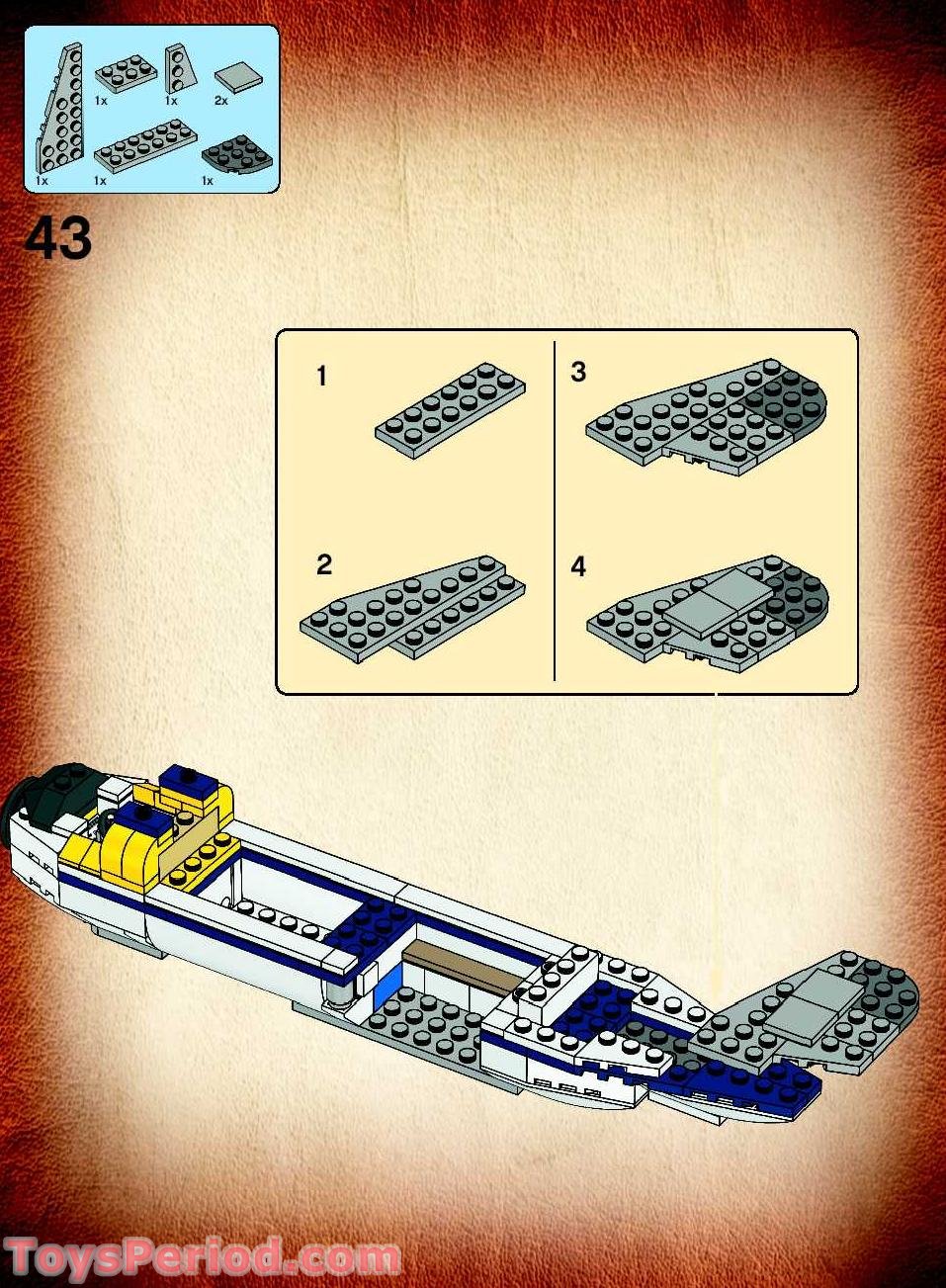 LEGO 7628 Peril in Peru Instructions and Parts List