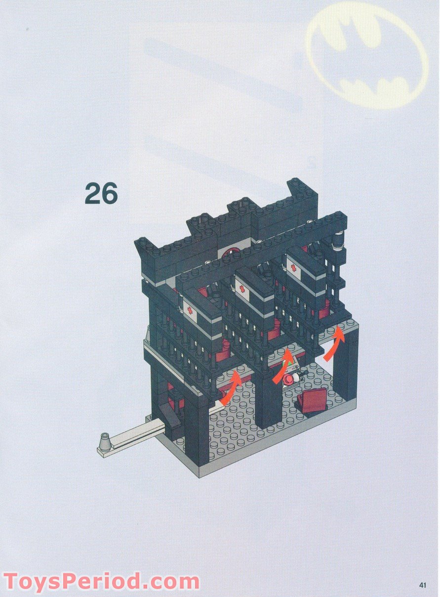 LEGO 7785 Arkham Asylum Instructions and Parts List