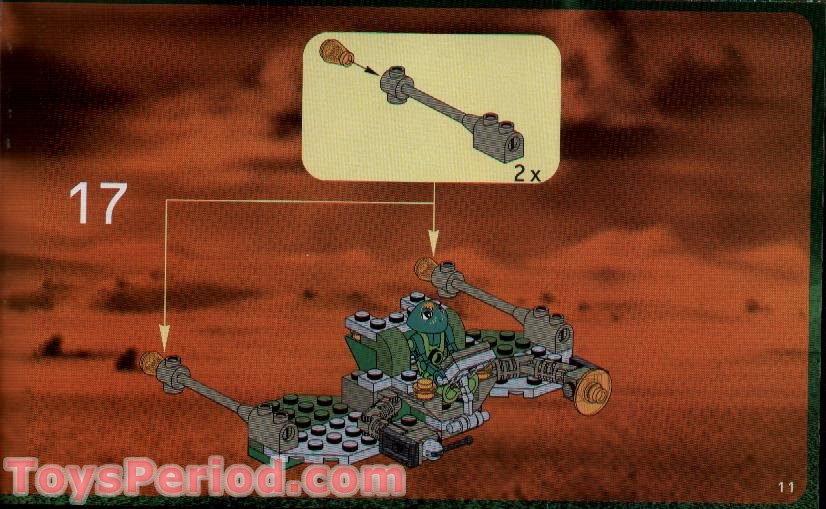 LEGO 7311 Red Planet Cruiser Instructions and Parts List