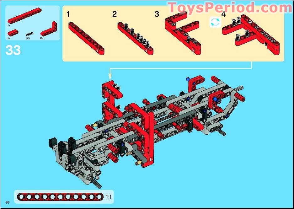 LEGO 8289 Fire Truck Instructions and Parts List