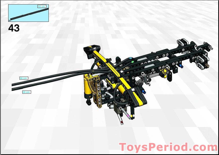 LEGO 8455 Back-hoe Loader (Backhoe) Instructions and Parts List