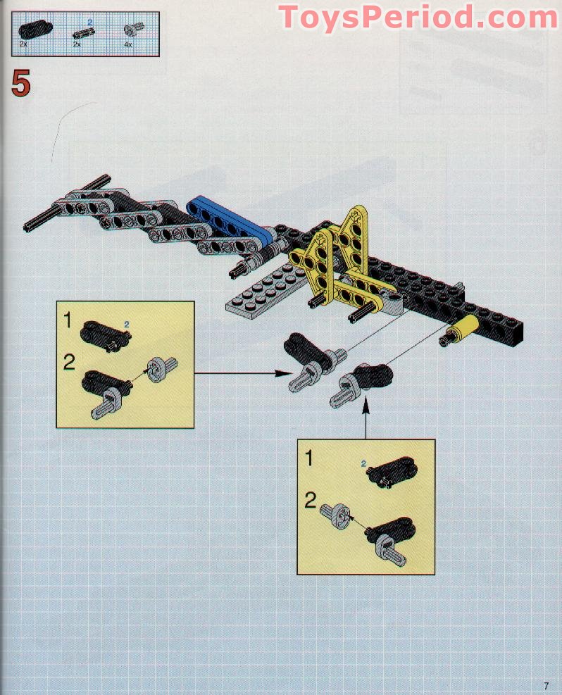 LEGO 8463 Forklift Truck Instructions and Parts List