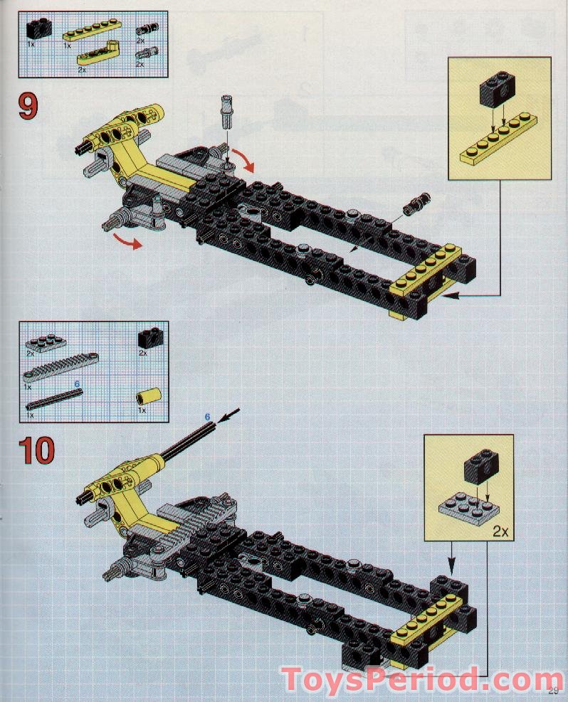 LEGO 8463 Forklift Truck Instructions and Parts List
