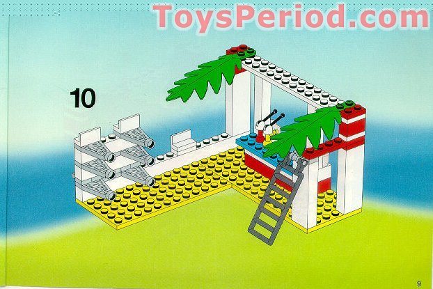 LEGO 6595 Surf Shack Instructions and Parts List