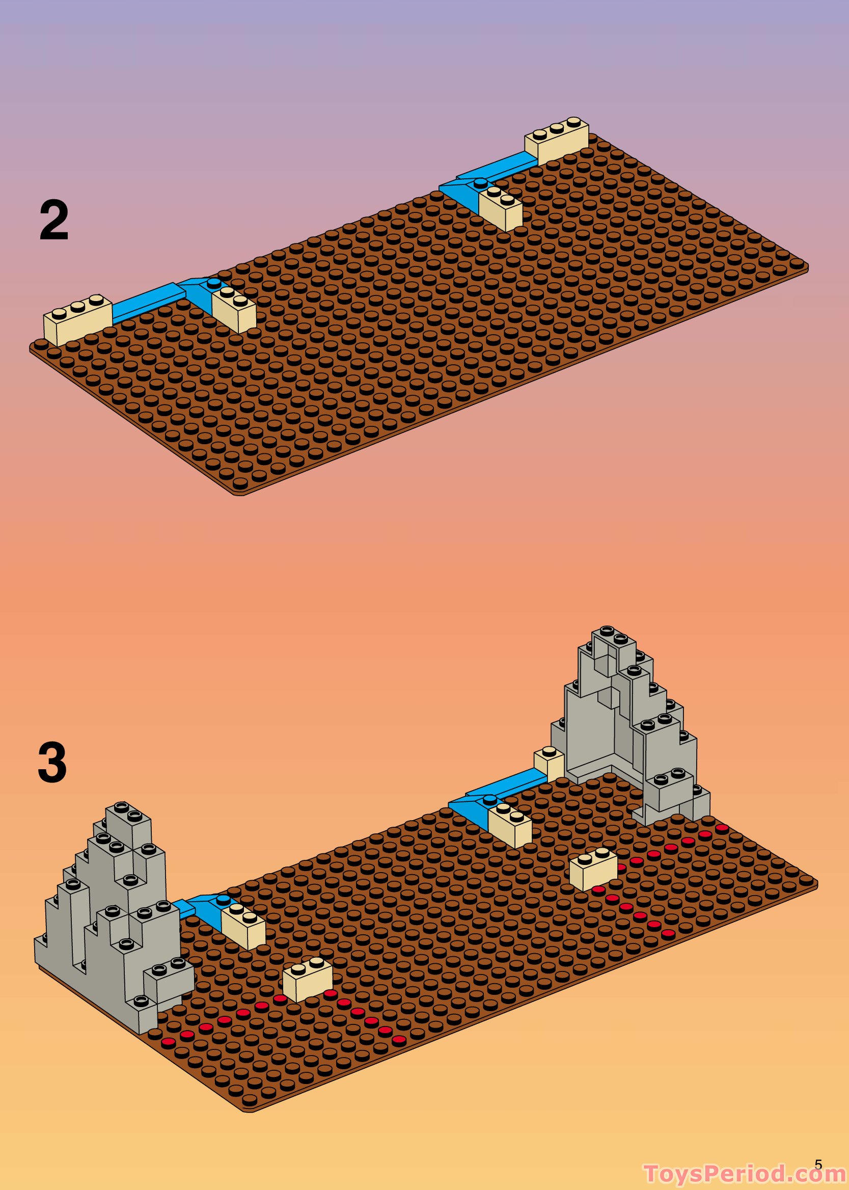 LEGO 3053 Emperor's Stronghold Instructions and Parts List