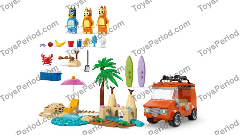 LEGO 11202 Bluey's Beach & Family Car Trip Set from 2025 | LEGO Reference