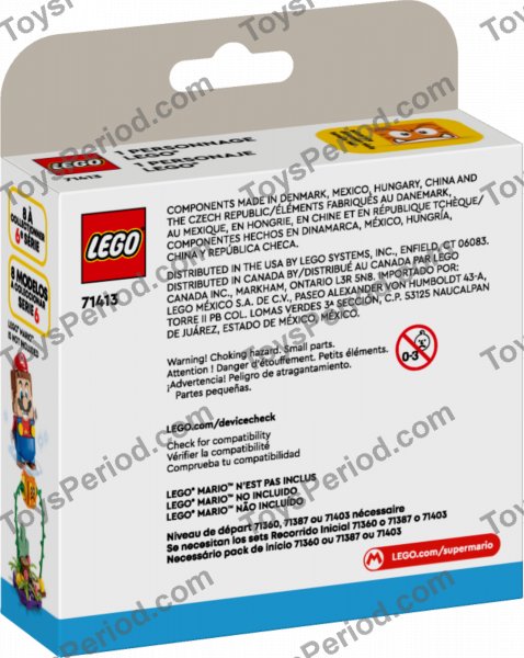 LEGO 71413 Character, Super Mario, Series 6 Set Parts List