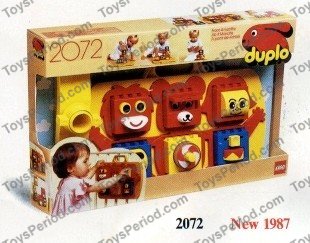 LEGO 2072 Duplo Activity Blocks with Carrying Case Set Parts List