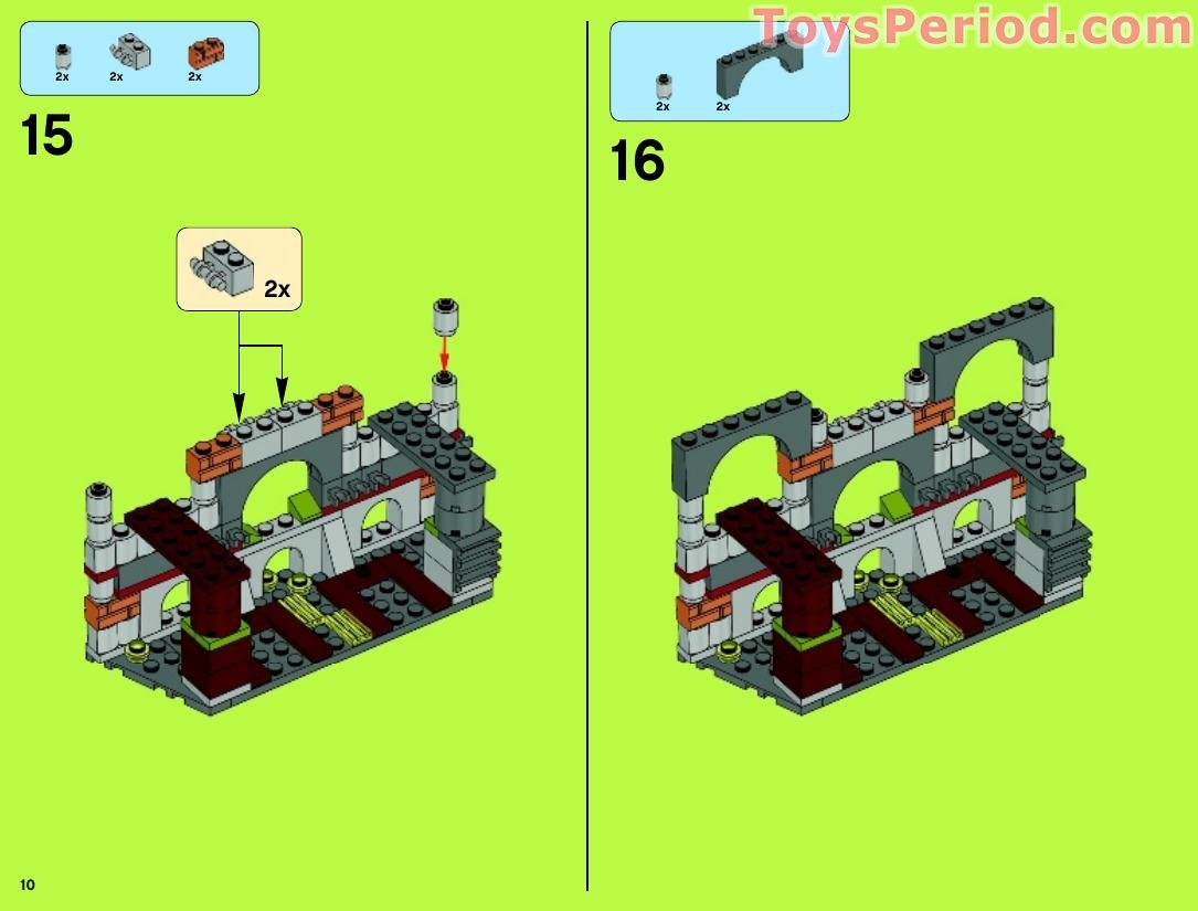 LEGO 79103 Turtle Lair Attack Instructions and Parts List