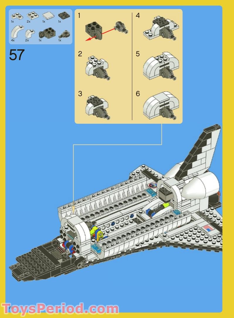 LEGO 10231 Shuttle Expedition Instructions and Parts List